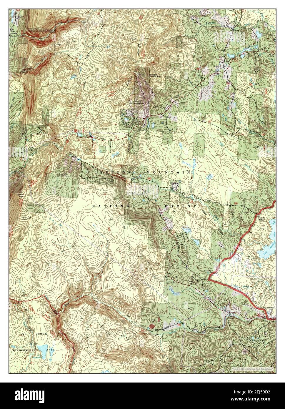 Peru, Vermont, map 1997, 1:24000, United States of America by Timeless ...
