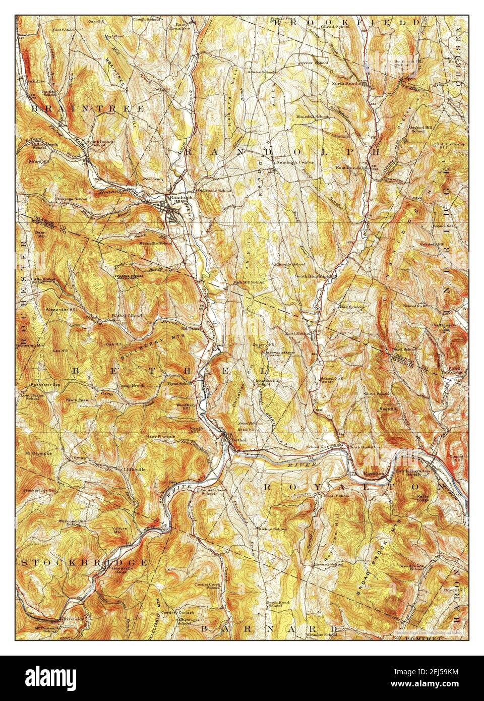 Randolph, Vermont, map 1926, 1:62500, United States of America by ...
