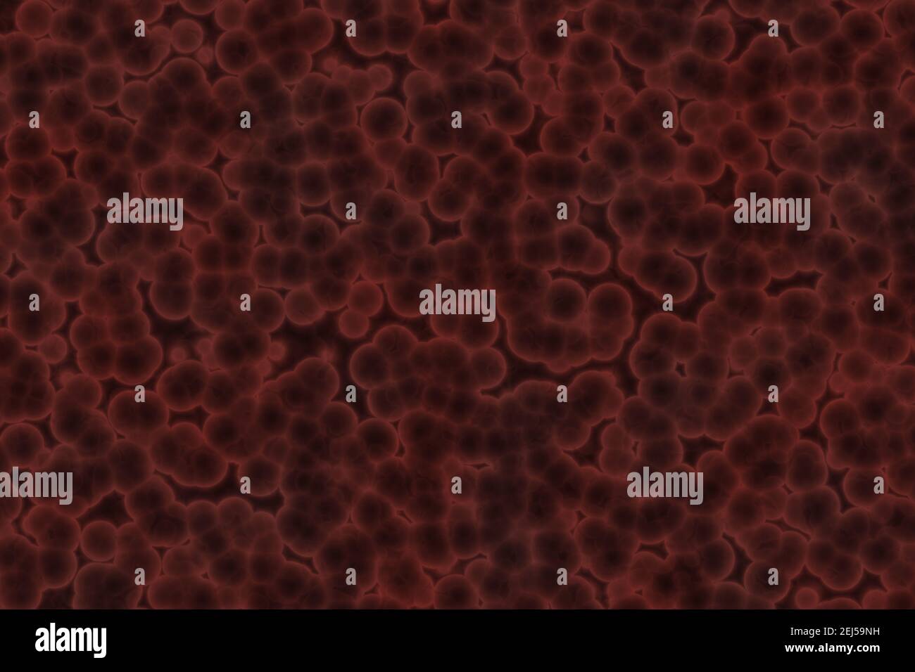 beautiful artistic red a lot of biological living cells digital ...