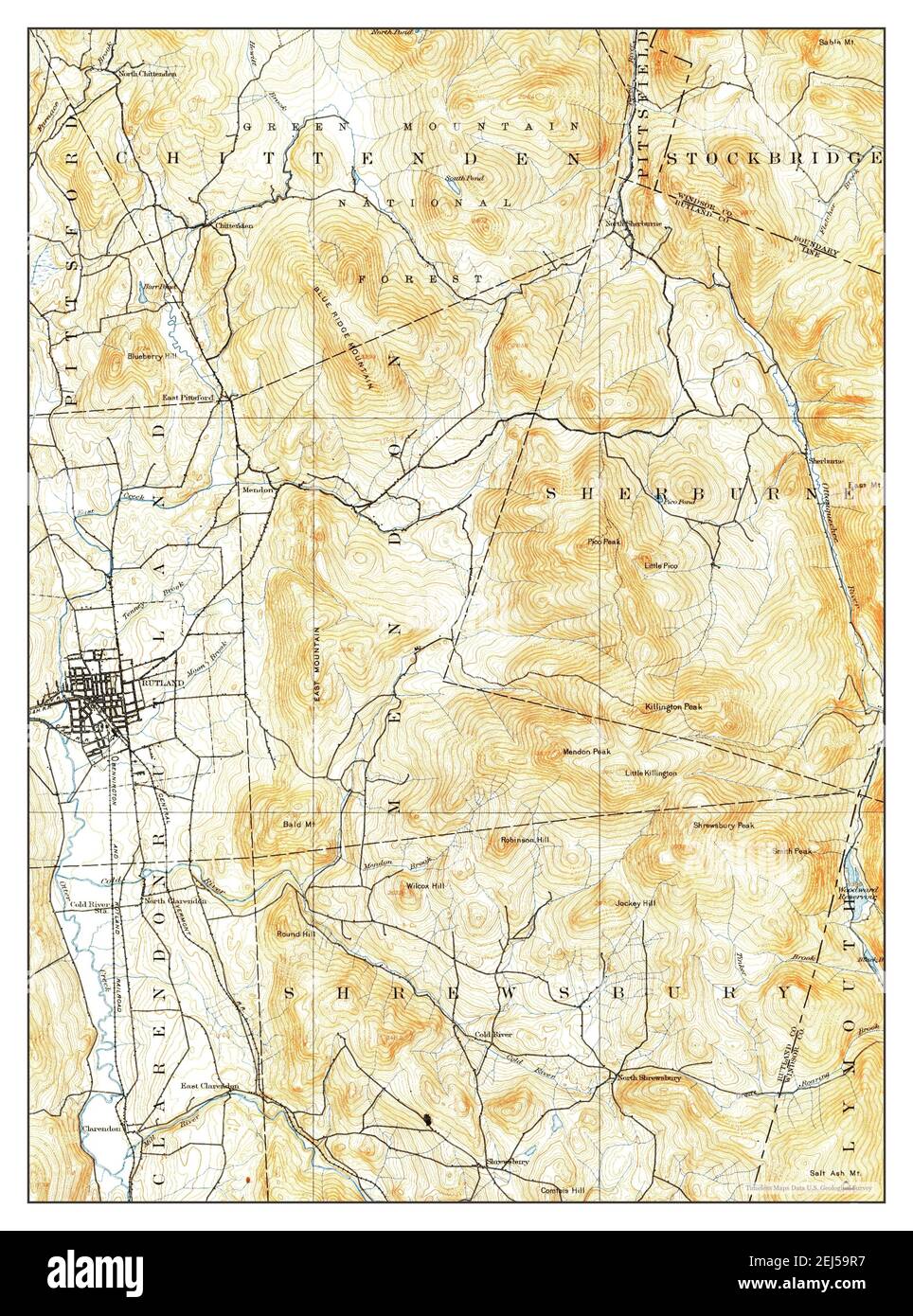 Rutland Vermont Map