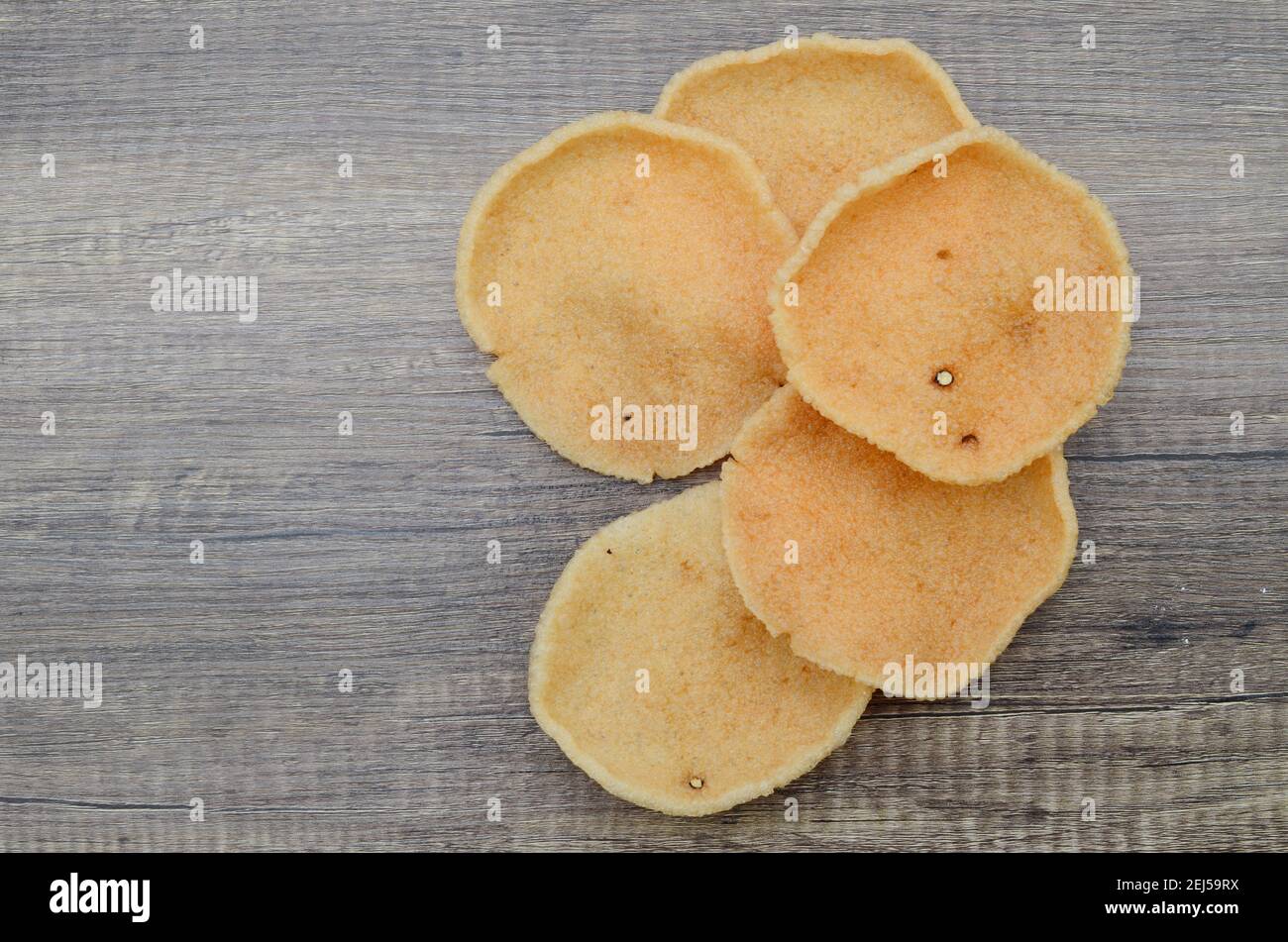 Prawn crackers in snack food Stock Photo - Alamy