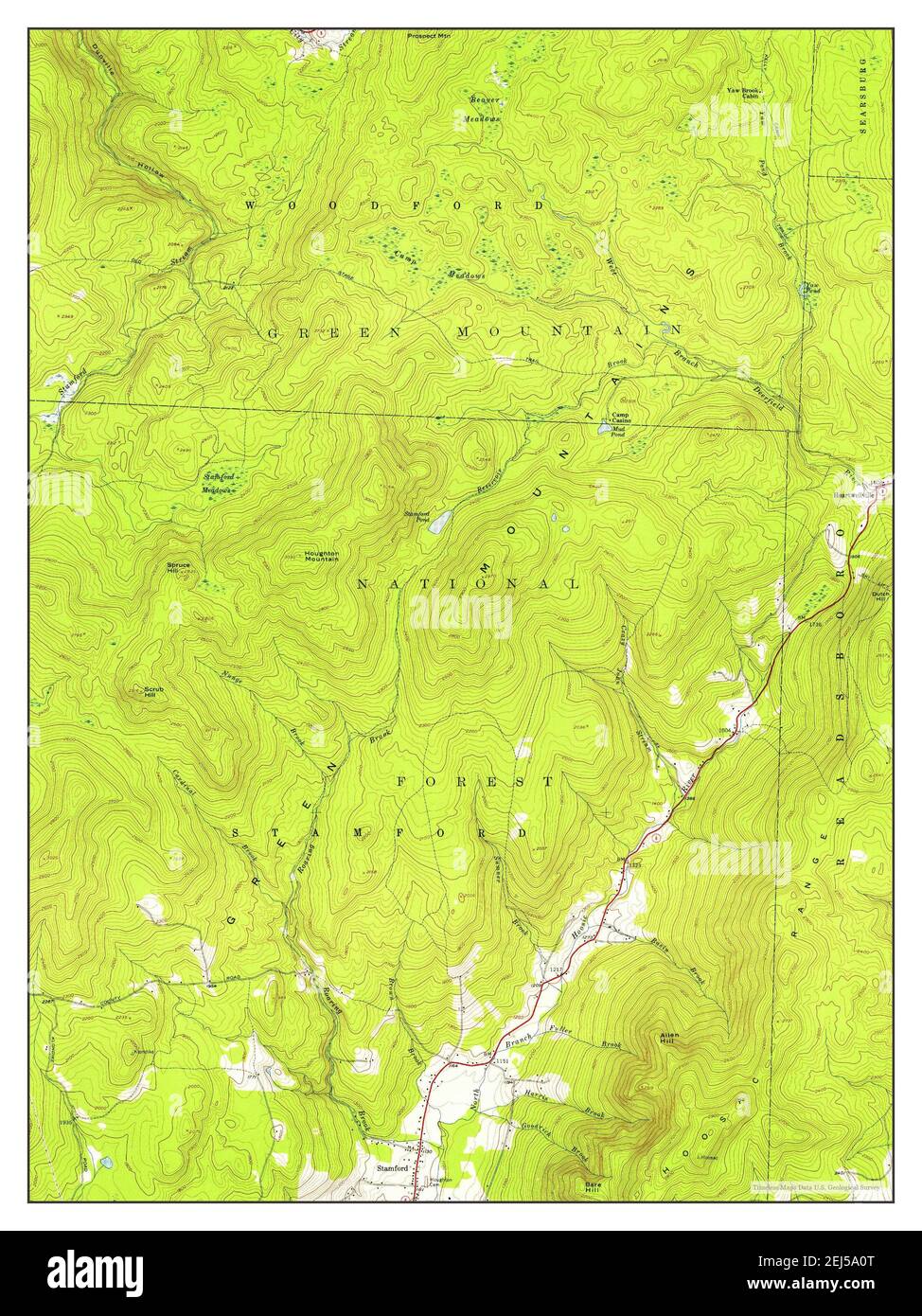 Stamford, Vermont, map 1954, 1:24000, United States of America by ...