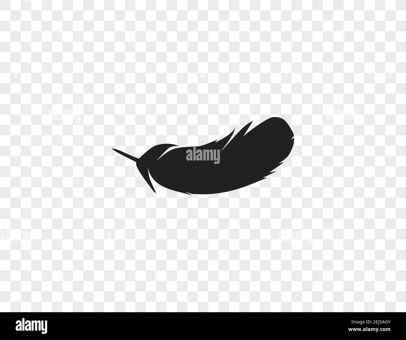 Vector illustration. feather icon flat Stock Vector Image & Art - Alamy