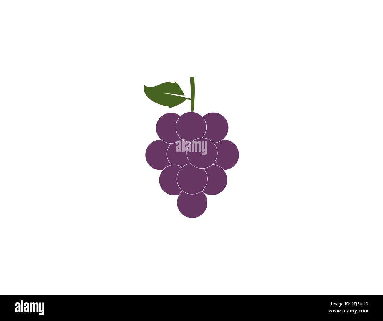 Vector illustration. Fruit grapes icon Stock Vector Image & Art - Alamy