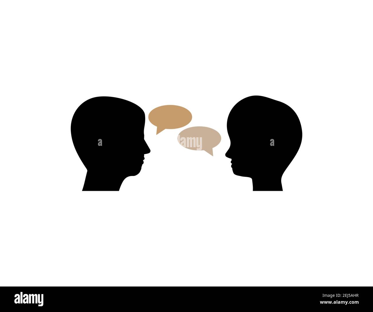 Vector illustration. People talking icon Stock Vector Image & Art - Alamy