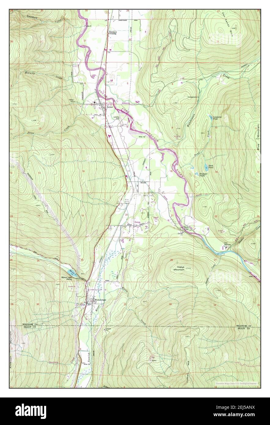 Map of acme hi-res stock photography and images - Alamy