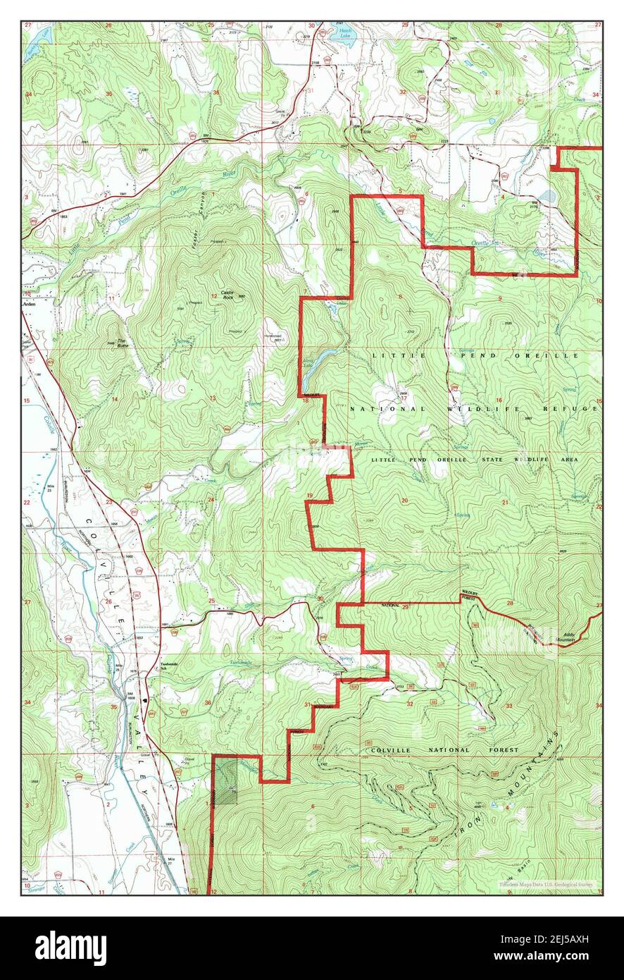 Map of addy washington state hi-res stock photography and images - Alamy