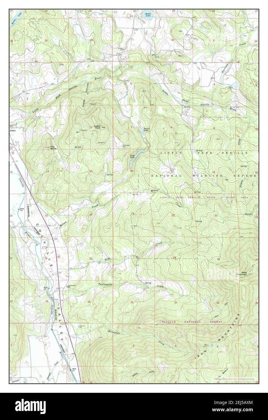 Addy Mountain, Washington, map 1965, 1:24000, United States of America ...