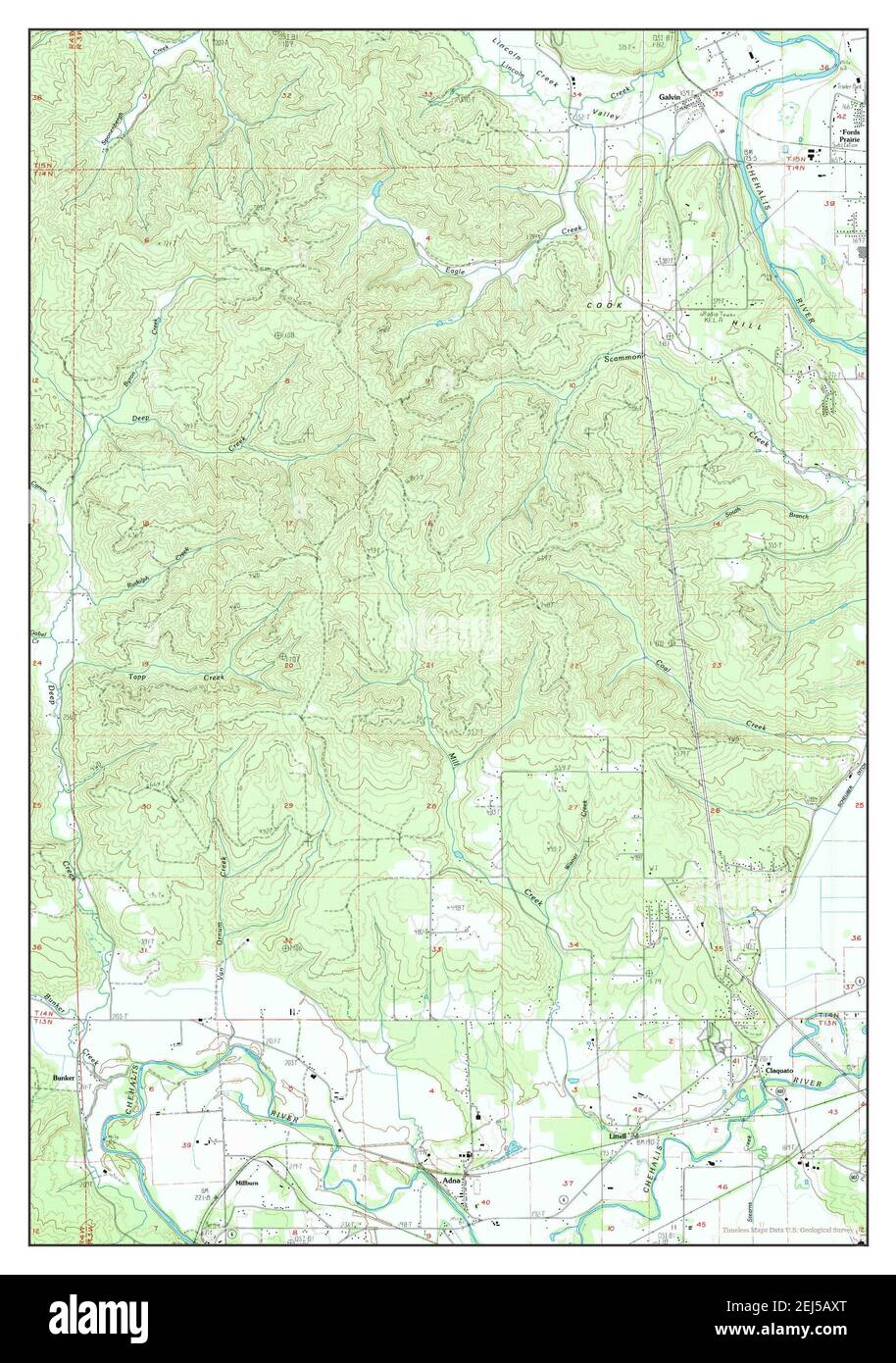 Adna, Washington, map 1986, 1:24000, United States of America by ...