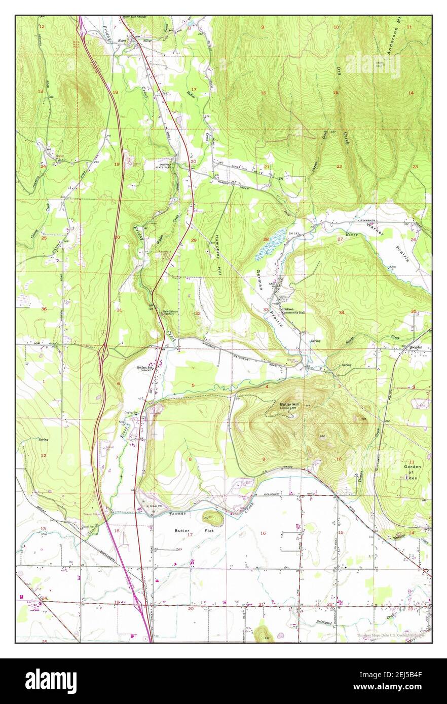 Alger, Washington, map 1952, 1:24000, United States of America by ...