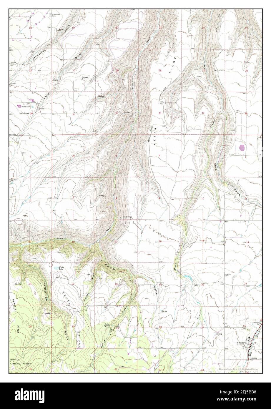 Map of anatone washington hi-res stock photography and images - Alamy