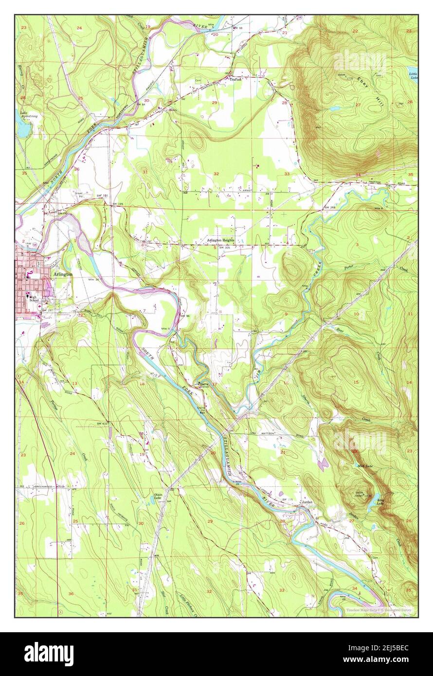 Map of arlington washington hi-res stock photography and images - Alamy