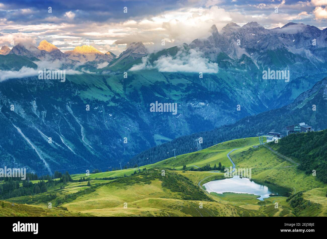 Alps mountain Fellhorn, Bavaria Germany Stock Photo - Alamy