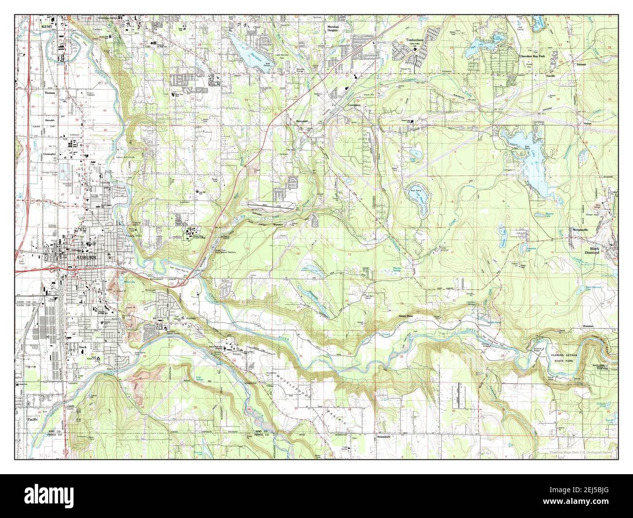 Auburn washington state map Cut Out Stock Images & Pictures - Alamy