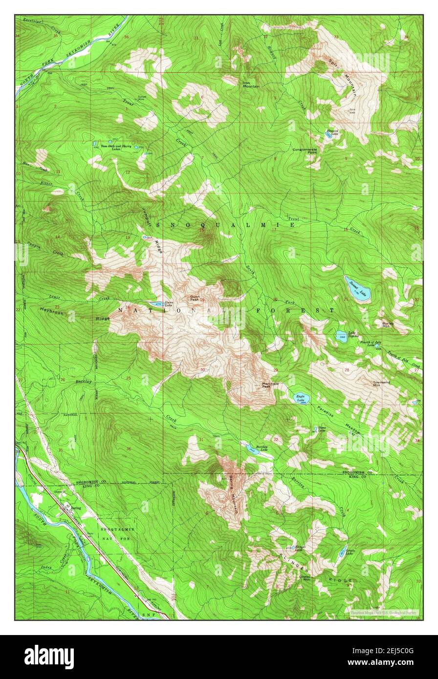 Baring, Washington, map 1965, 1:24000, United States of America by ...