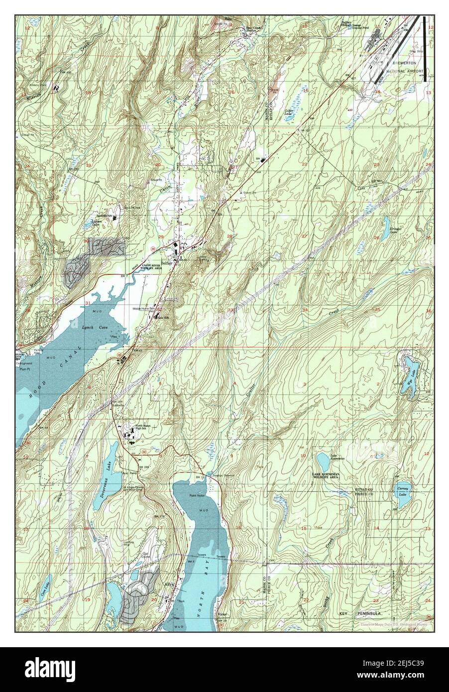Belfair, Washington, map 1999, 1:24000, United States of America by ...