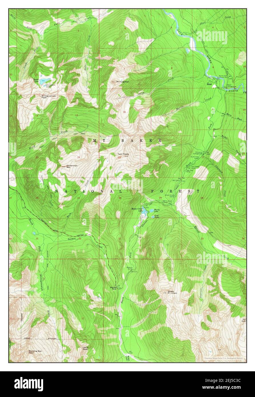 Bedal, Washington, map 1966, 1:24000, United States of America by ...