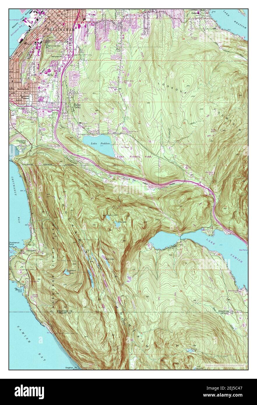 Map of bellingham washington hi-res stock photography and images - Alamy