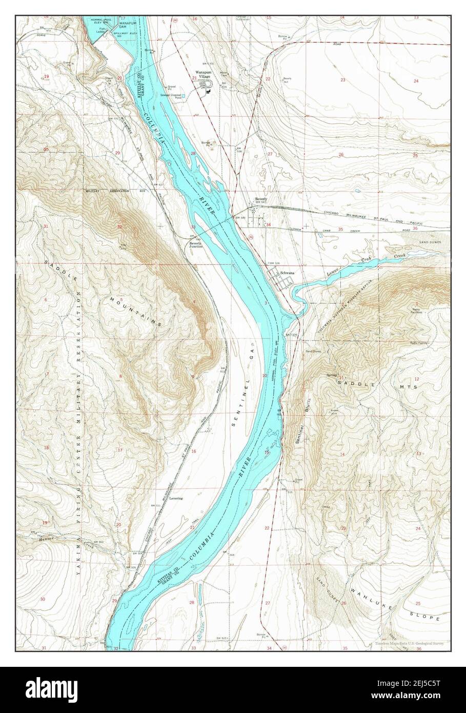 Beverly washington map hi-res stock photography and images - Alamy