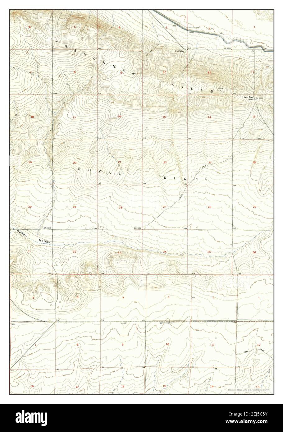 Beverly washington state map hi-res stock photography and images - Alamy