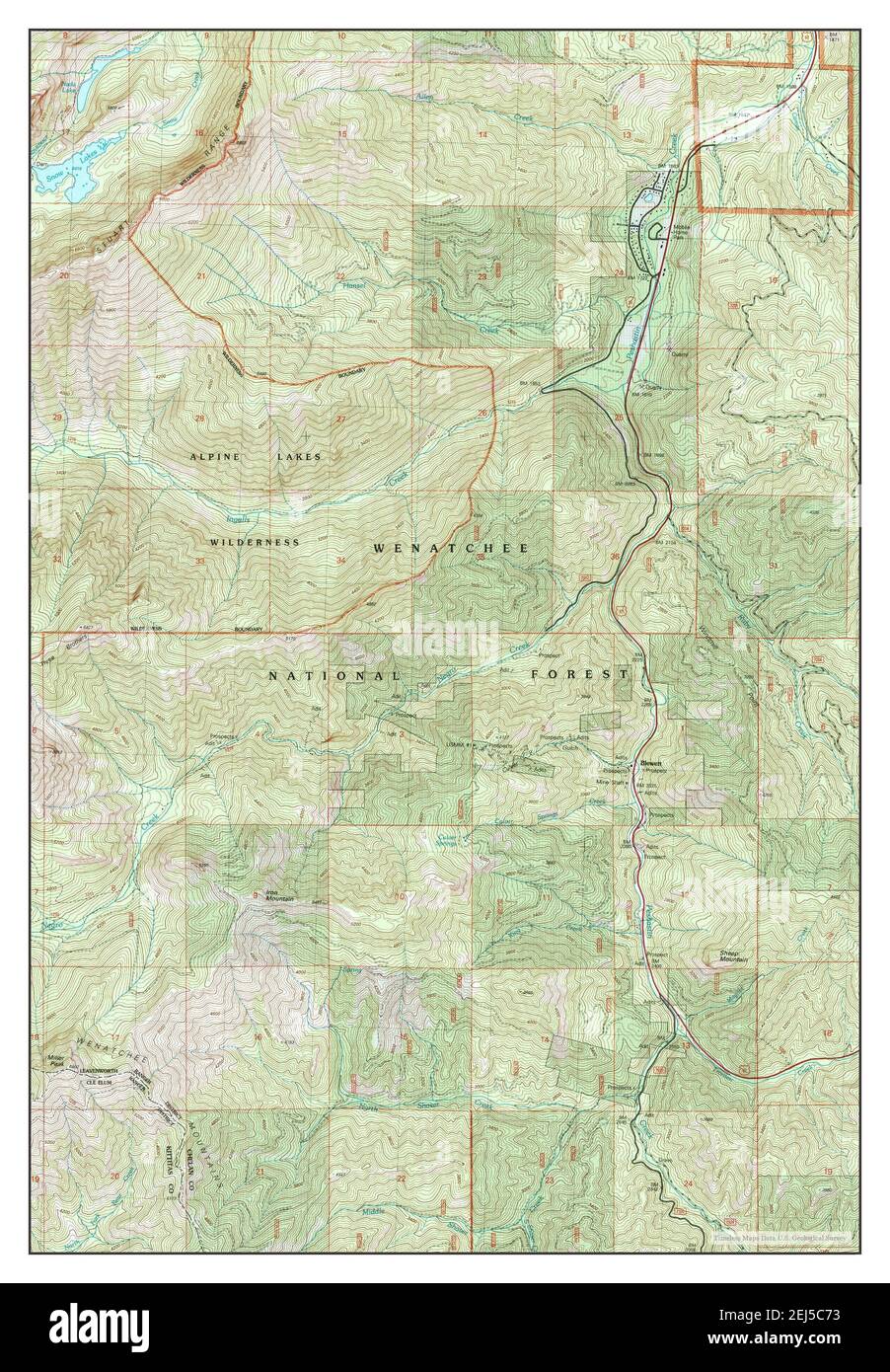 Blewett, Washington, map 2003, 1:24000, United States of America by ...