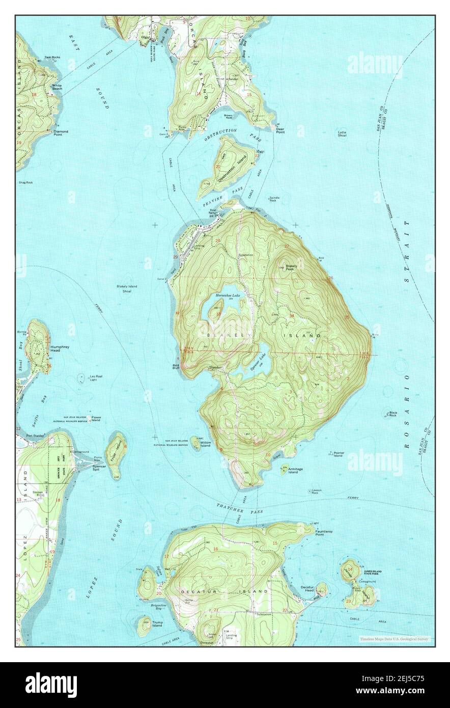 Map of blakely hi-res stock photography and images - Alamy
