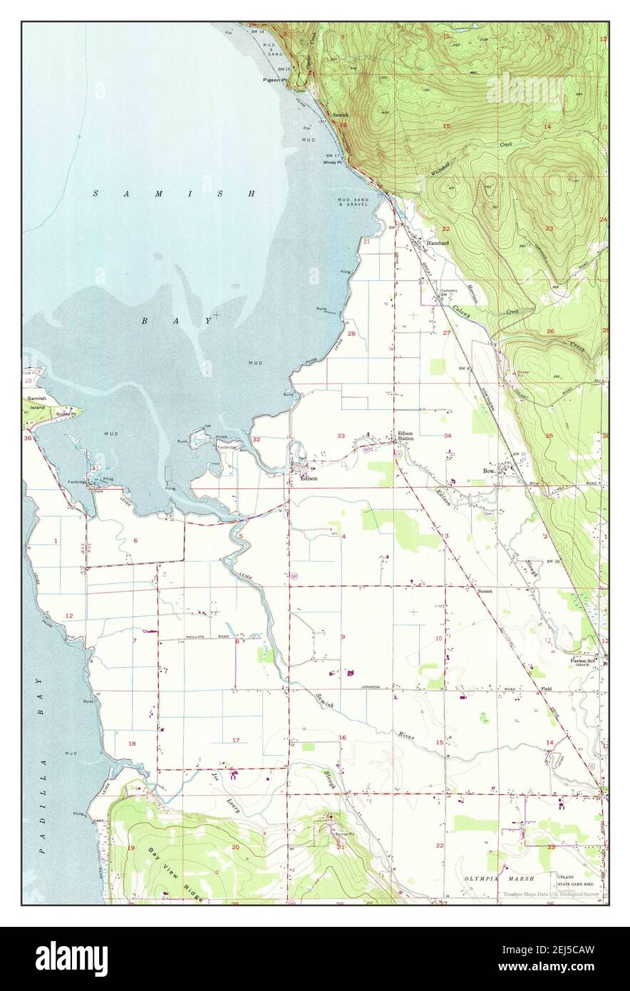 Bow, Washington, map 1954, 1:24000, United States of America by ...