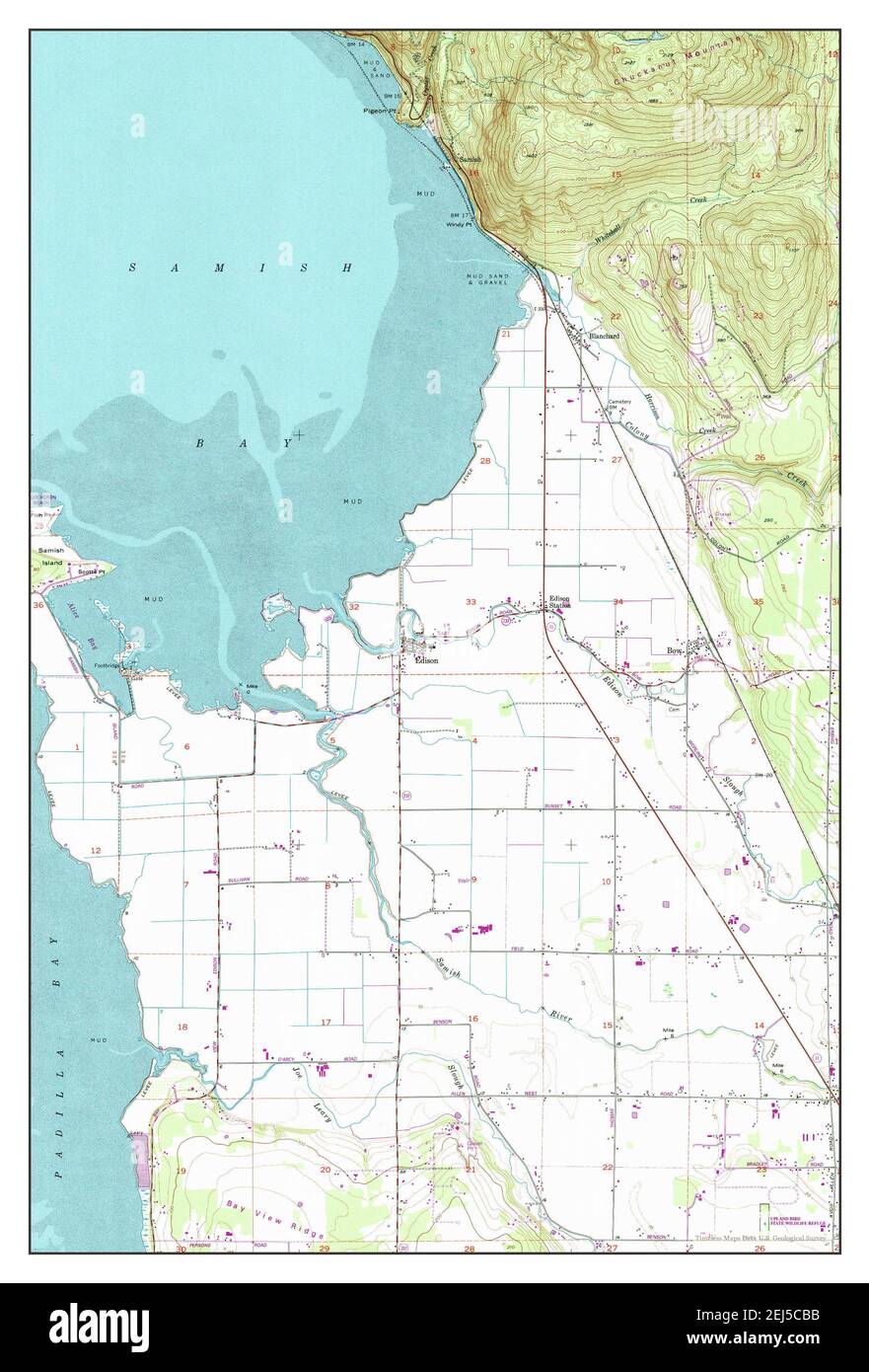 Bow, Washington, map 1954, 1:24000, United States of America by ...