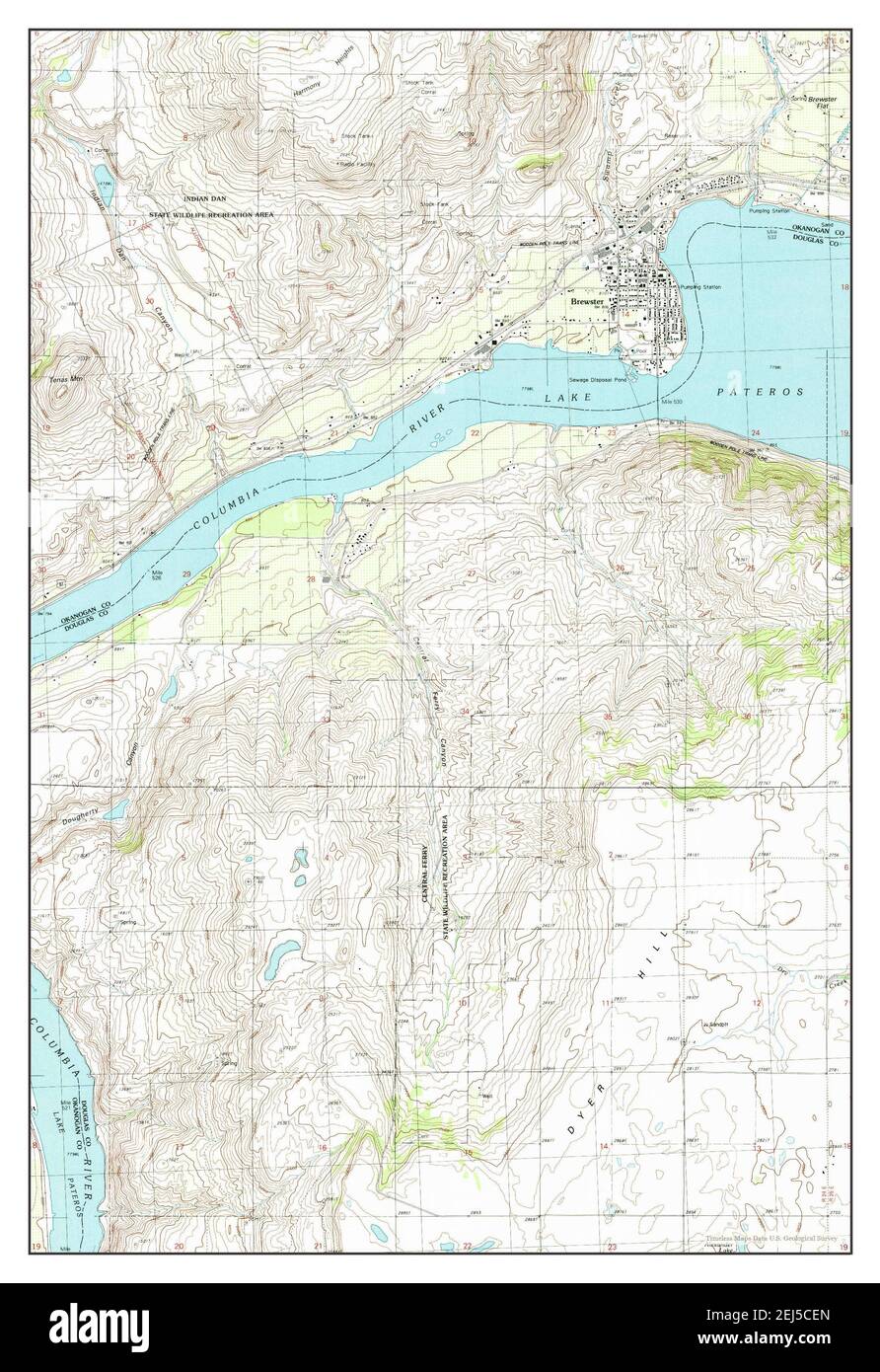 Map of brewster Cut Out Stock Images & Pictures - Alamy