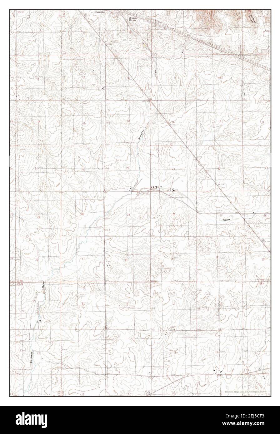 Broadax Draw, Washington, map 1989, 1:24000, United States of America ...