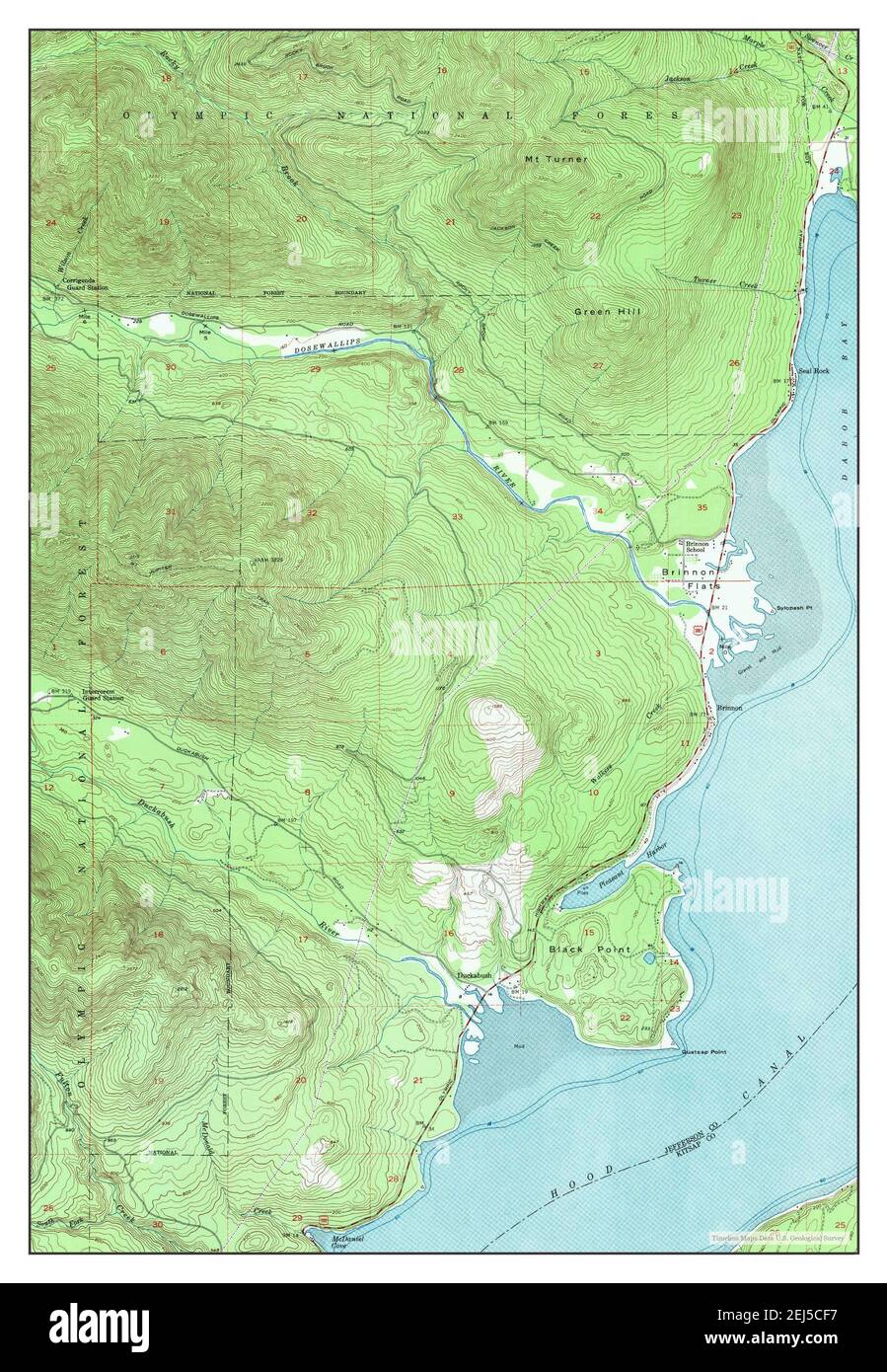 Brinnon, Washington, map 1953, 1:24000, United States of America by ...