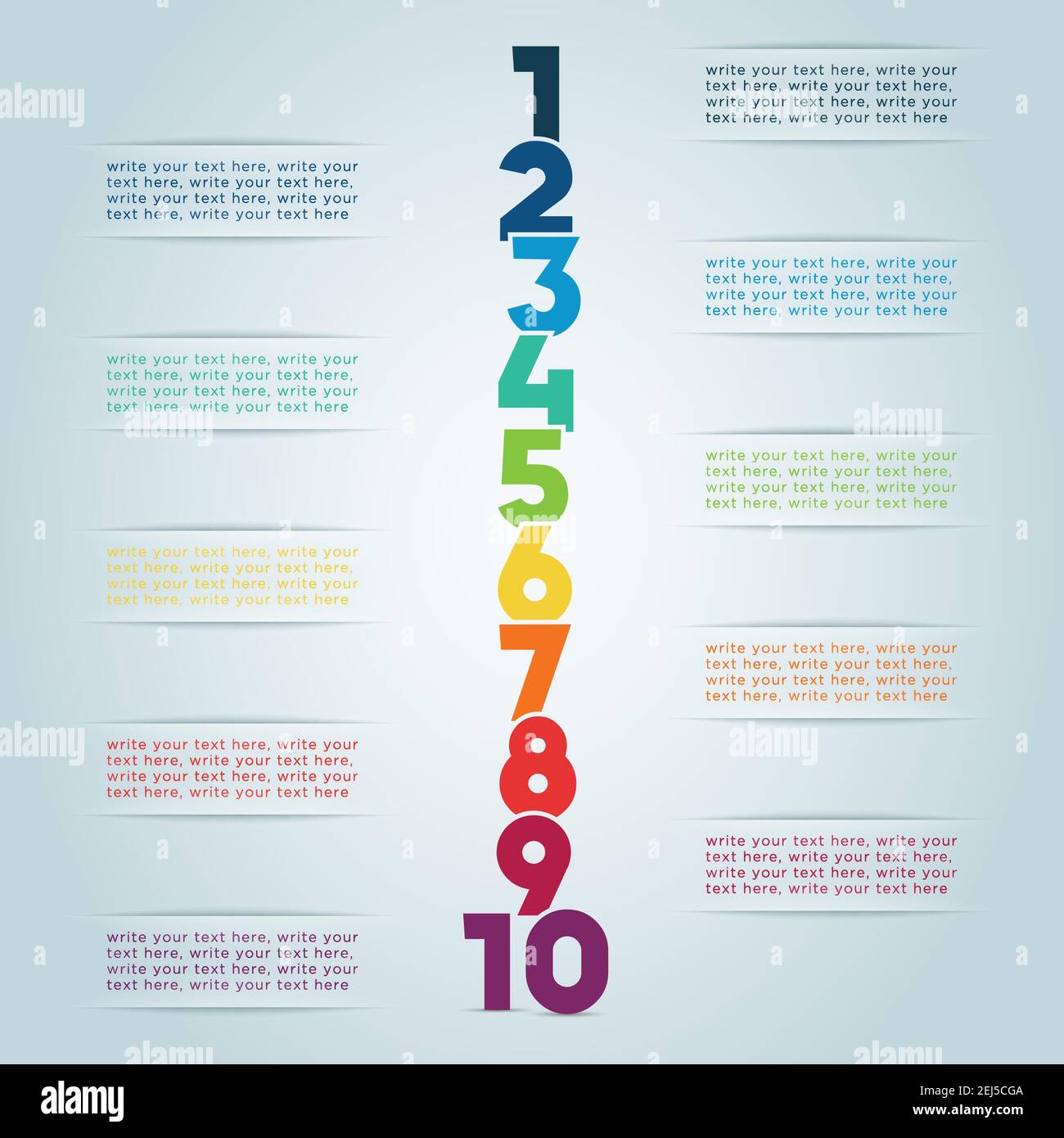 Numbered Steps 3 Stock Vector Image & Art - Alamy