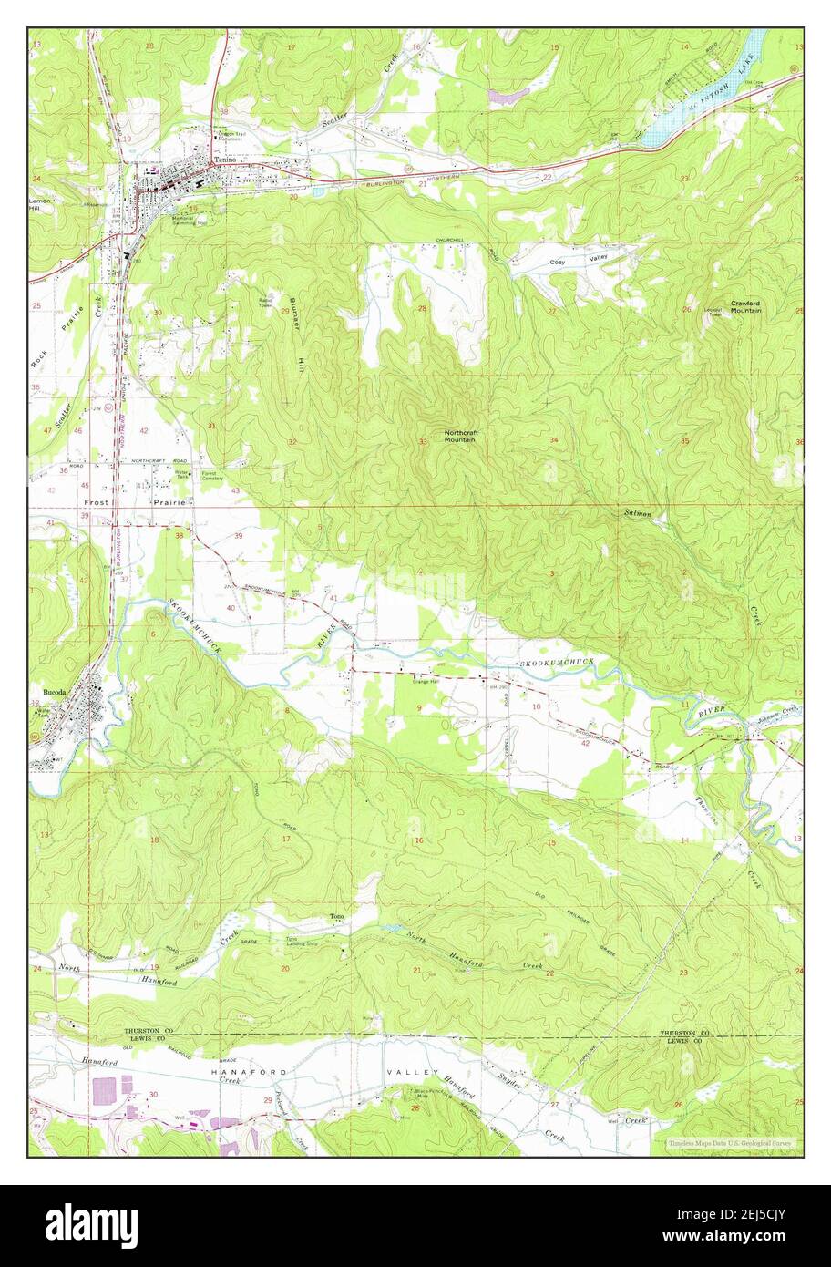 Bucoda, Washington, map 1959, 1:24000, United States of America by ...