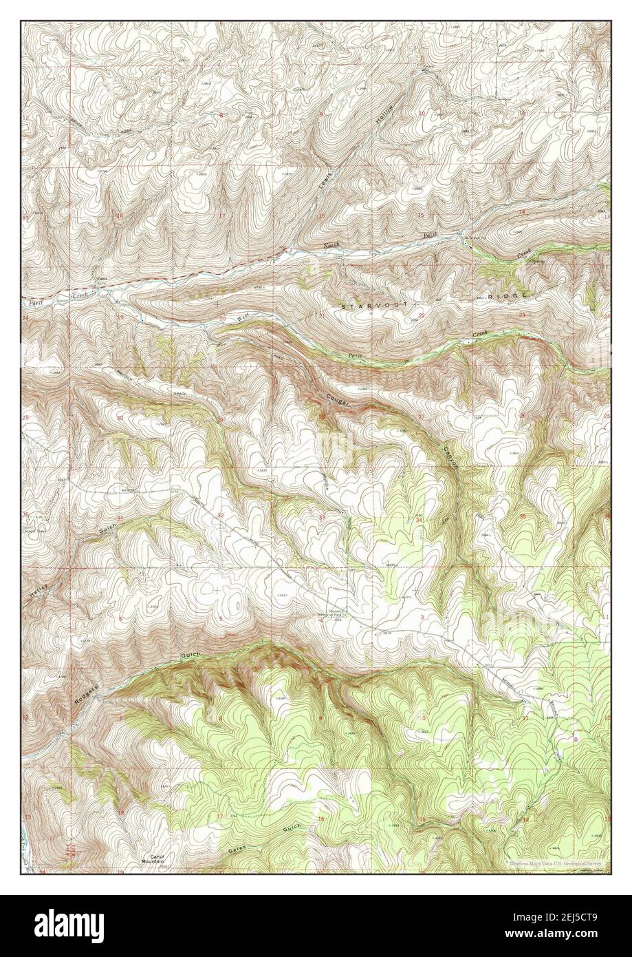 Cahill Mountain, Washington, map 1967, 1:24000, United States of ...