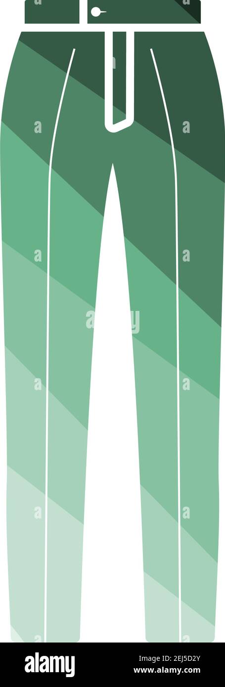 Business Trousers Icon. Flat Color Ladder Design. Vector Illustration ...