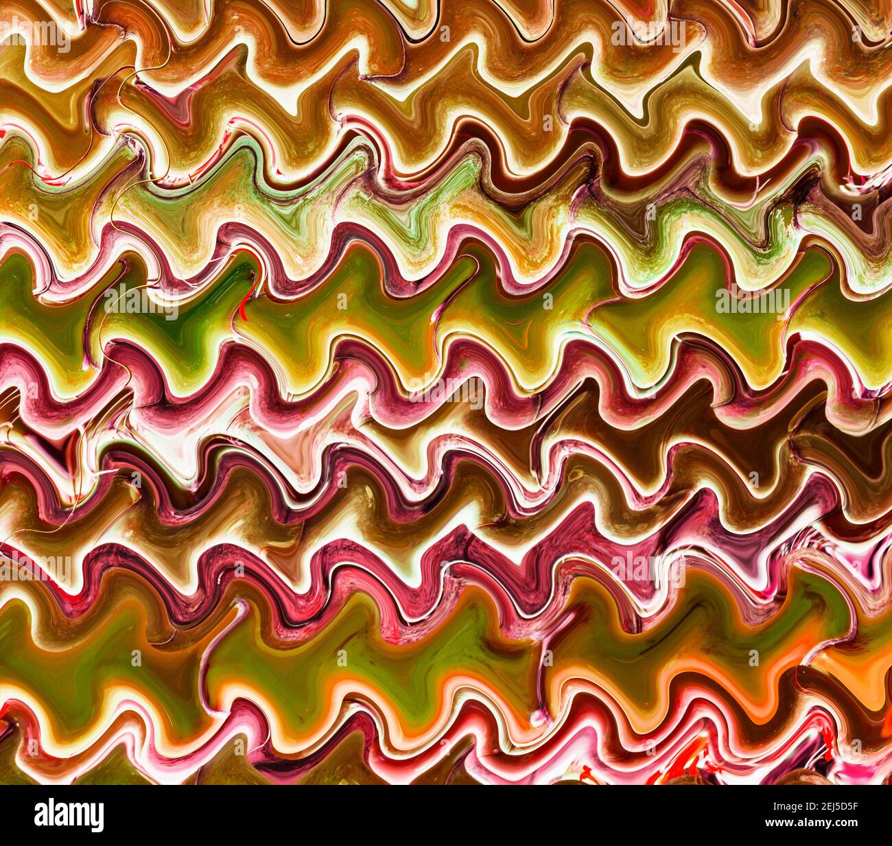 An illustration of a colorful wavy pattern Stock Photo - Alamy