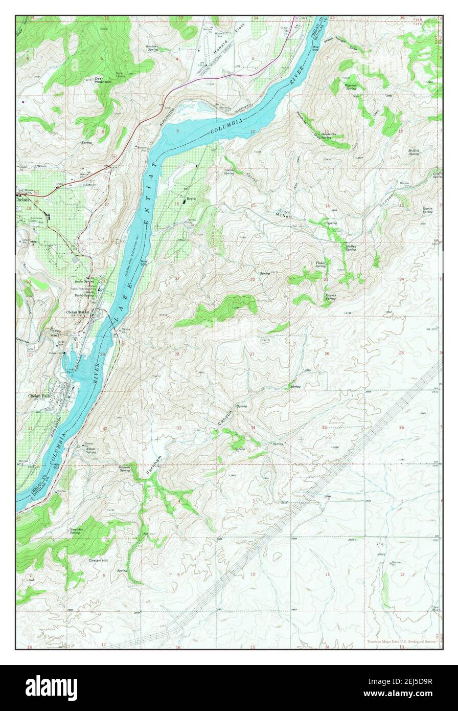 Map of chelan hi-res stock photography and images - Alamy