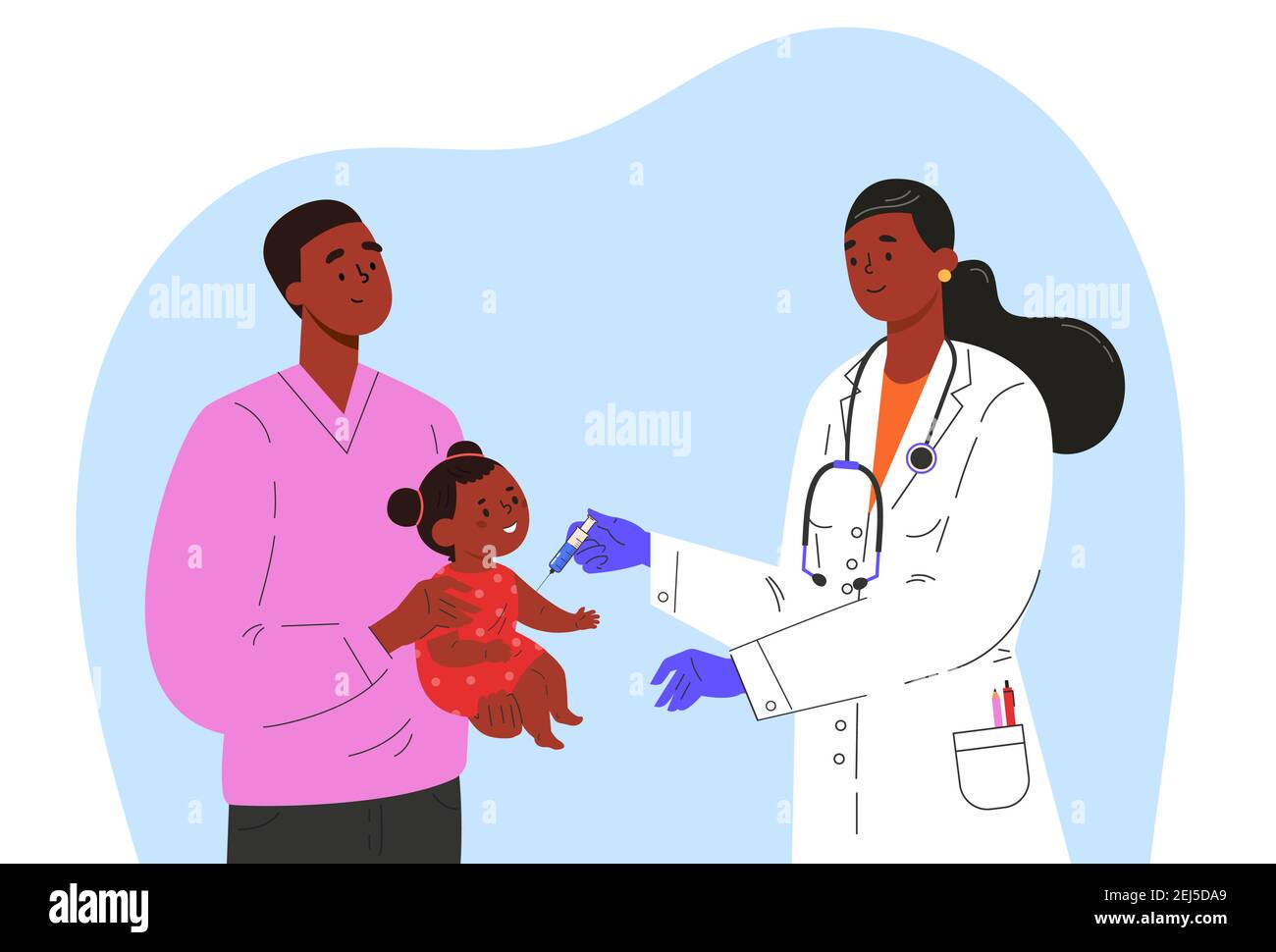 Doctor man stethoscope baby Stock Vector Images - Alamy