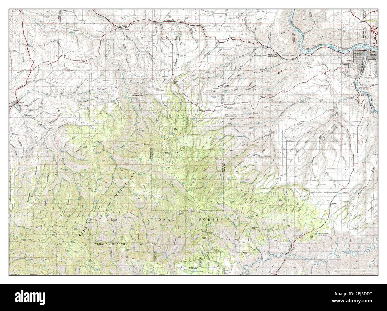 Clarkston, Washington, map 1981, 1:100000, United States of America by ...