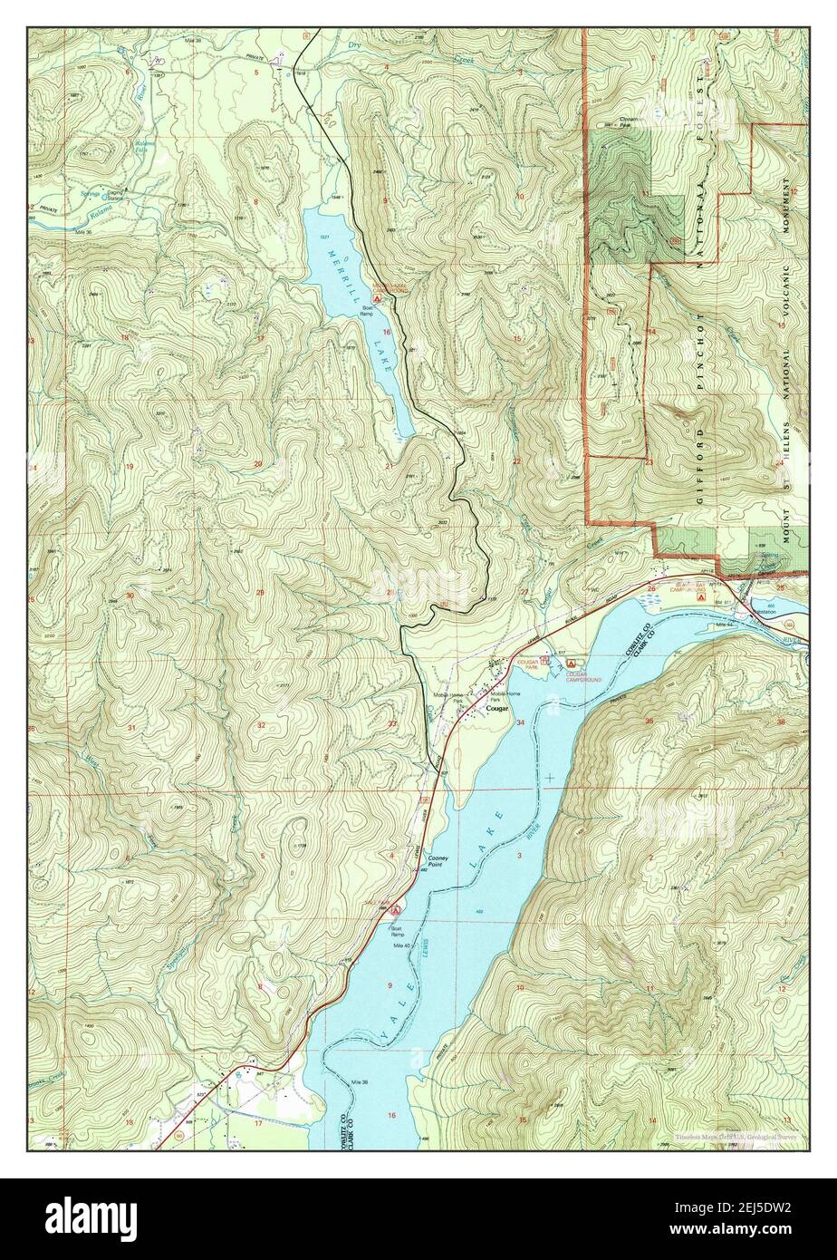 Cougar, Washington, map 1998, 1:24000, United States of America by ...