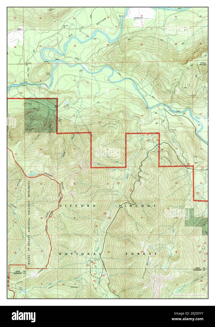 Cowlitz Falls, Washington, map 1994, 1:24000, United States of America ...
