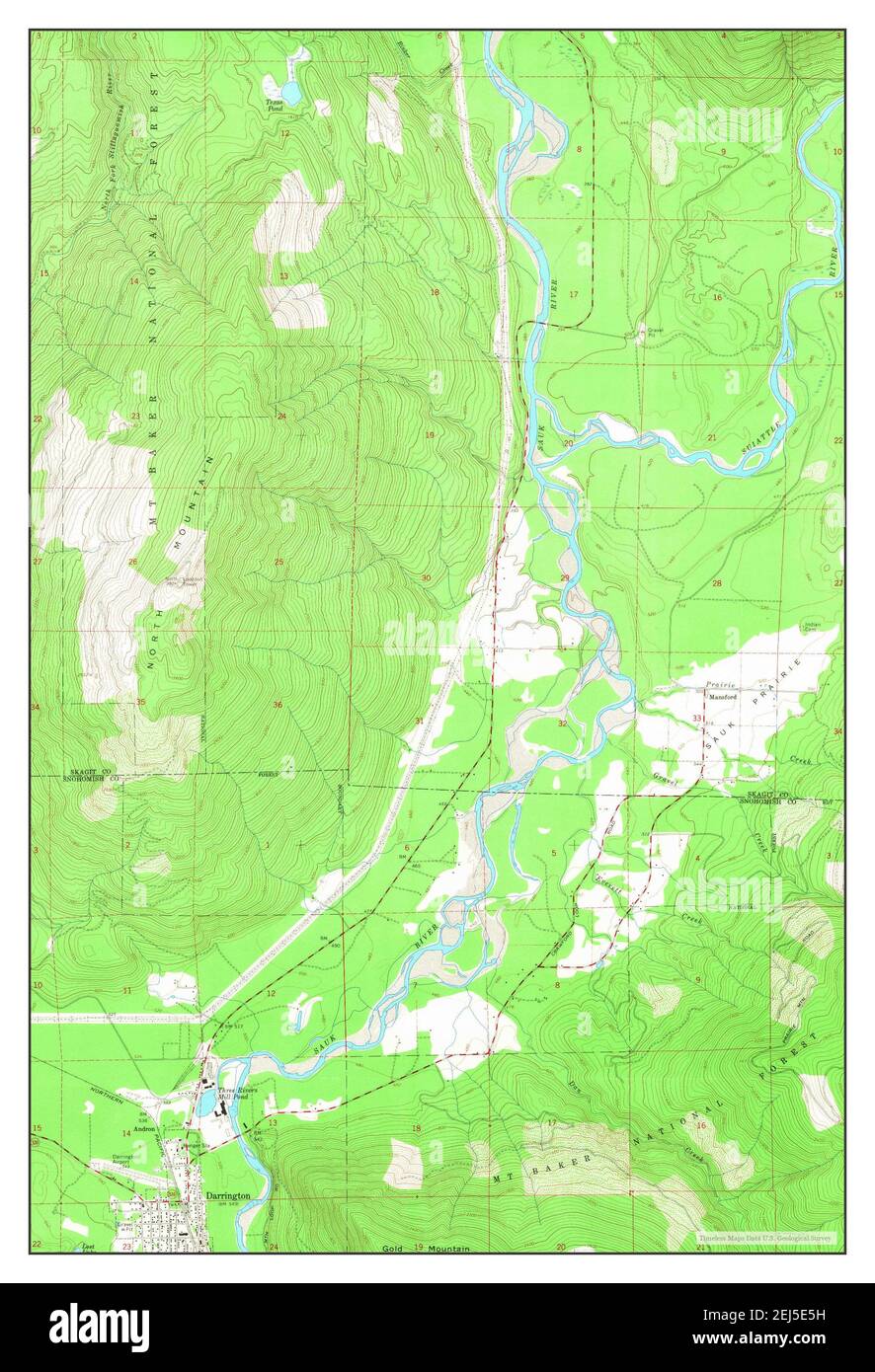 Map of darrington washington hi-res stock photography and images - Alamy