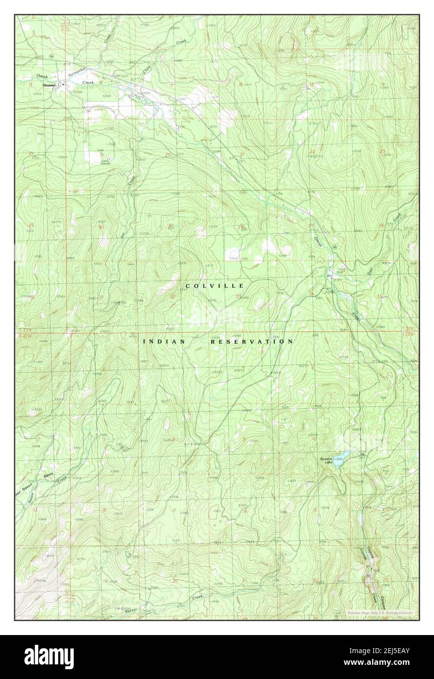 Disautel, Washington, map 1989, 1:24000, United States of America by ...