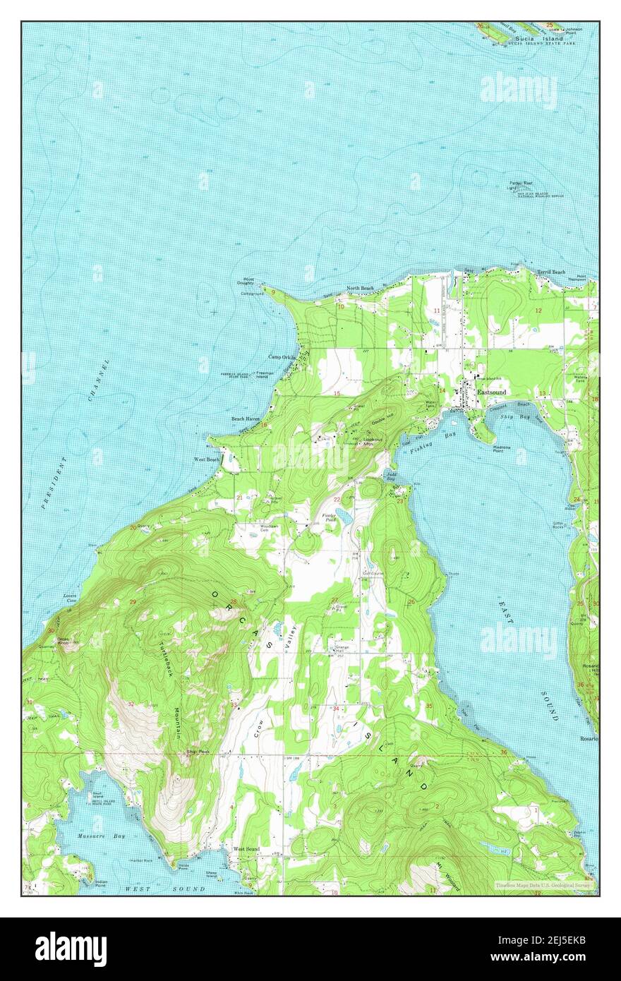 Eastsound, Washington, map 1977, 1:24000, United States of America by ...