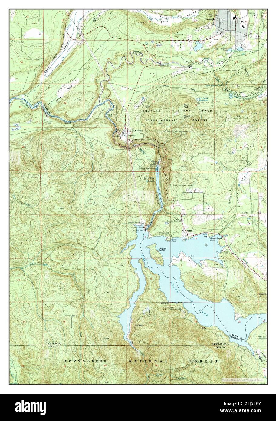 Map of eatonville hi-res stock photography and images - Alamy