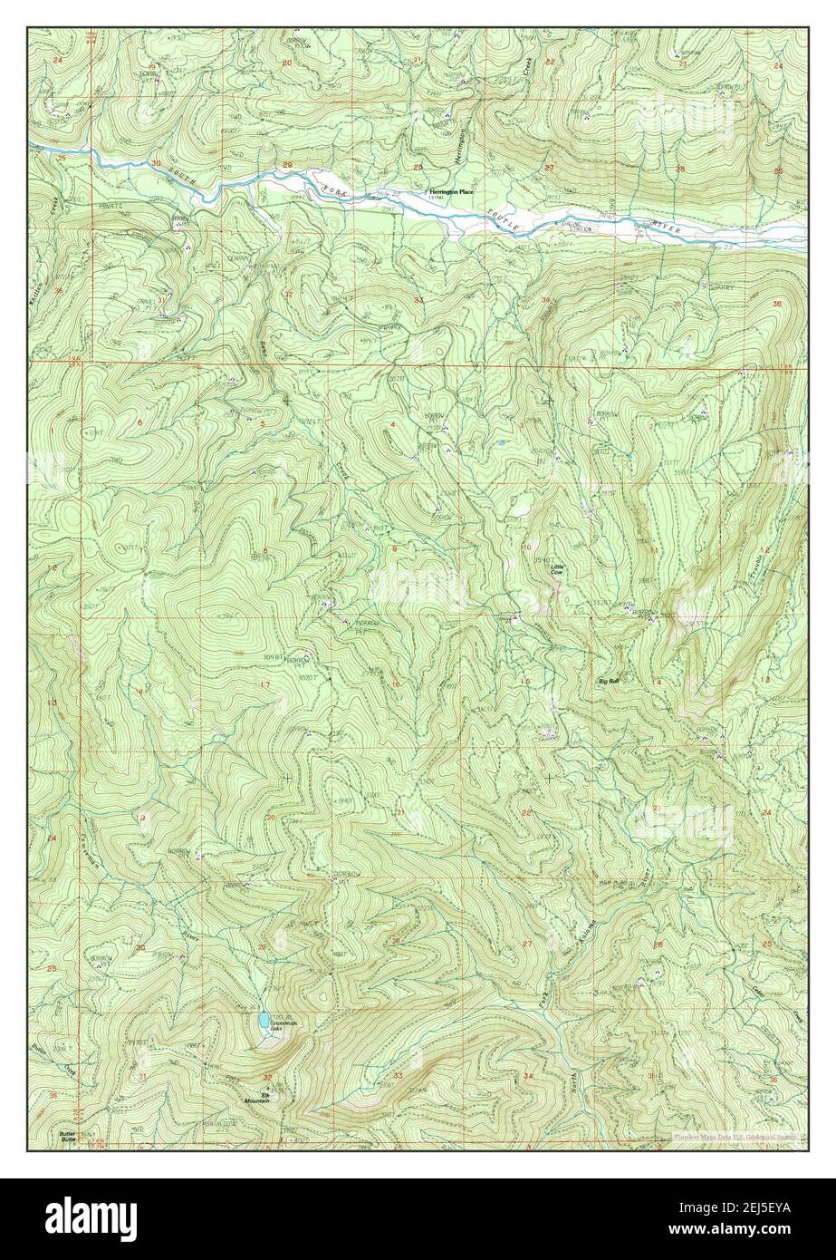 Elk Mountain, Washington, map 1983, 1:24000, United States of America ...