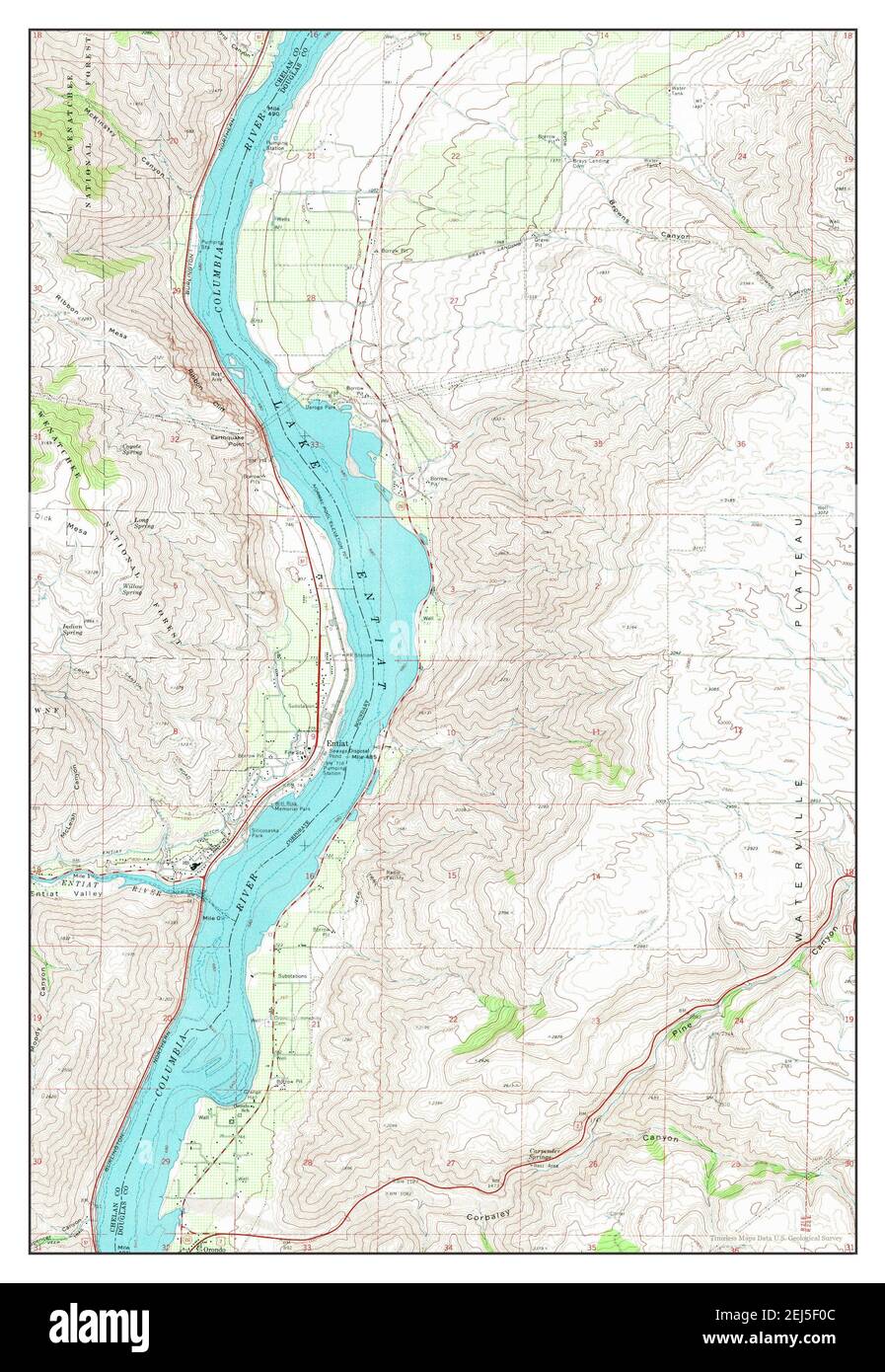 Entiat, Washington, map 1968, 1:24000, United States of America by ...
