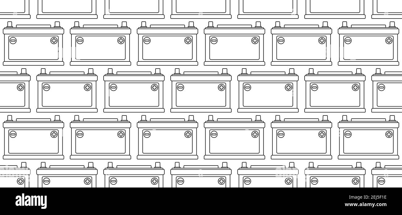 Seamless pattern of the contour automotive battery Stock Vector Image ...