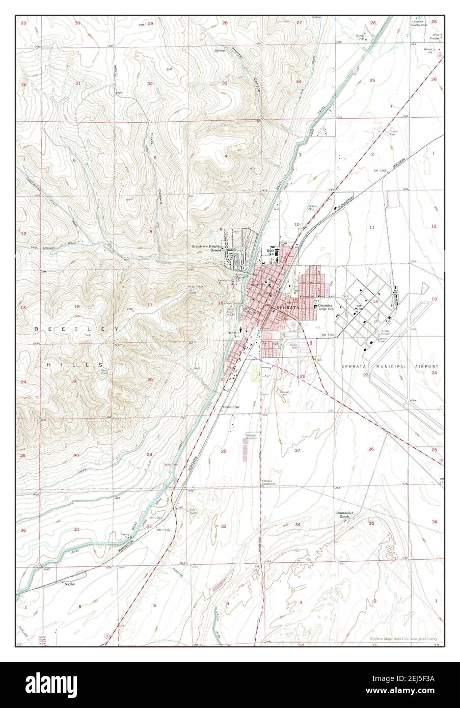 Ephrata, Washington, map 1956, 1:24000, United States of America by ...