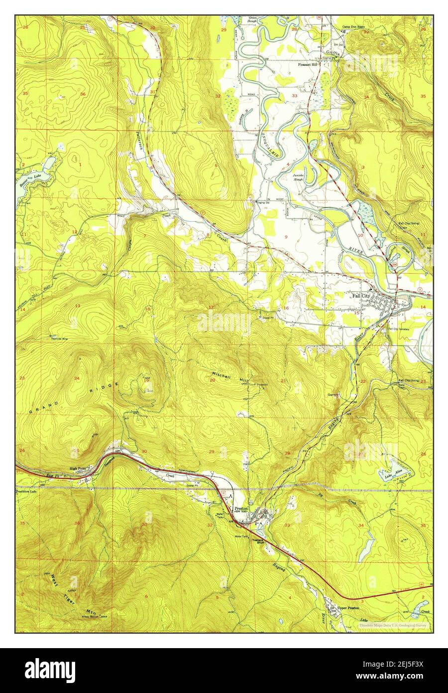 Fall City, Washington, map 1953, 1:24000, United States of America by ...